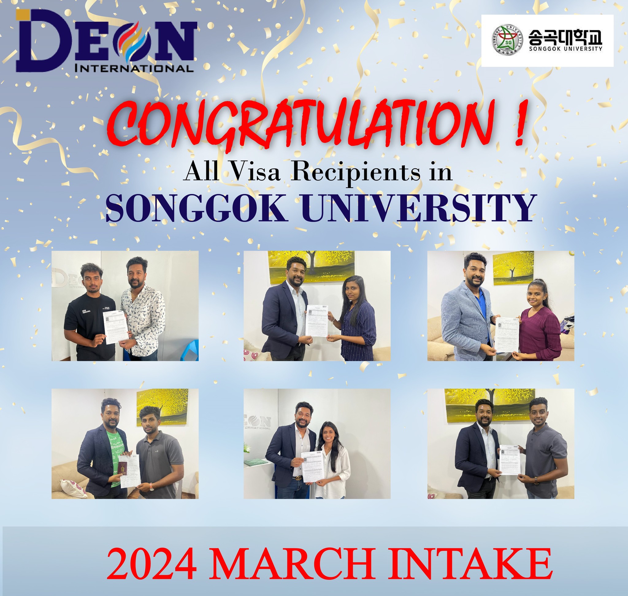 South Korea Study Visa 2024 March Intake (Songgok University Visas ...